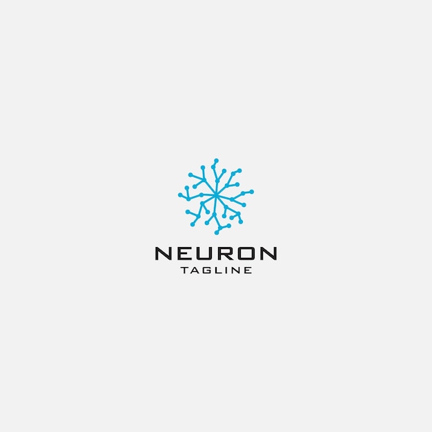 Intricate Neuron Symbol with Vibrant Teal Accents | Jiffy Designs