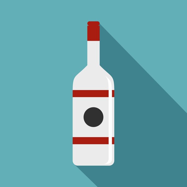 Iconic Vodka Bottle with Bold Red Accents | Jiffy Designs