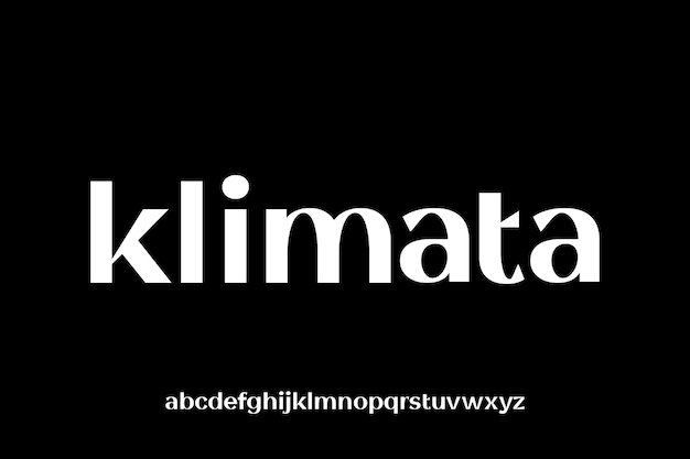 Minimalist Typographic Design with Elegant Klimata Font | Jiffy Designs