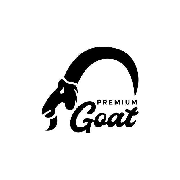 Iconic Silhouette of a Premium Goat Logo | Jiffy Designs