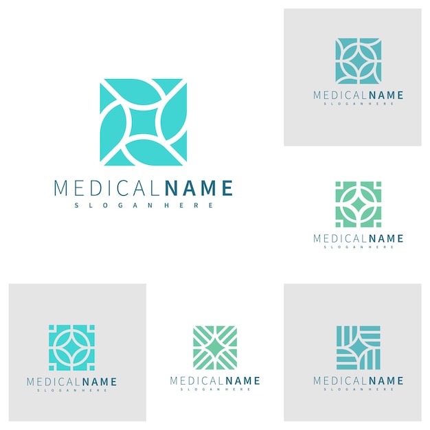 Vibrant Geometric Shapes Forming a Cohesive Medical Logo | Jiffy Designs
