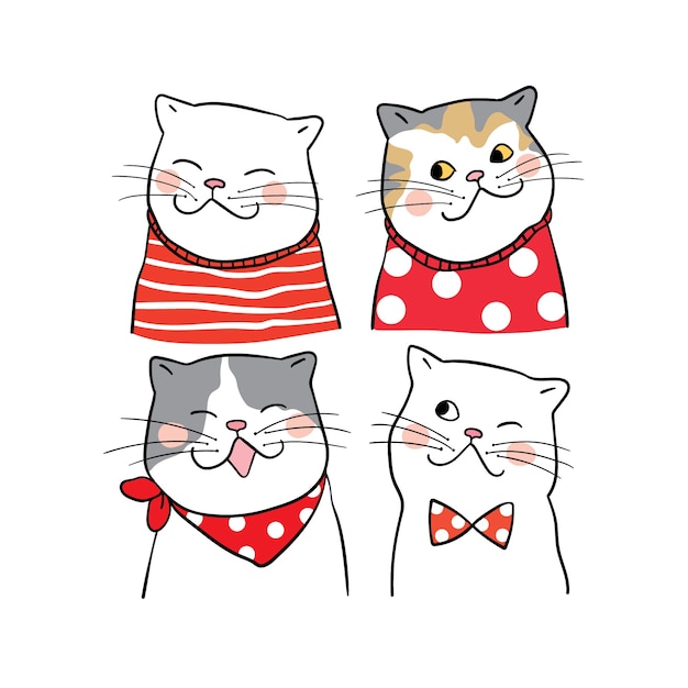 Playful Feline Collection of Illustrated Cat Characters | Jiffy Designs