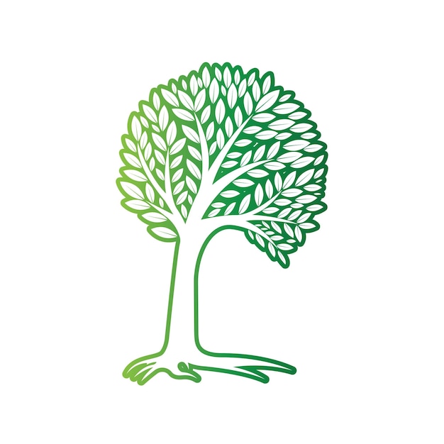 Vibrant Green Tree of Life Emblem | Jiffy Designs