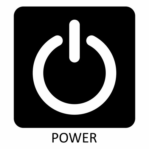 The Illustration Of An Isolated Power Symbol | Jiffy Designs