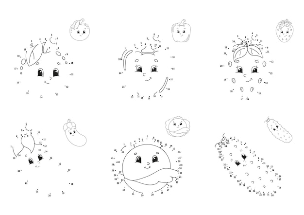Whimsical Dot-to-Dot Collection of Cute Illustrated Characters | Jiffy ...