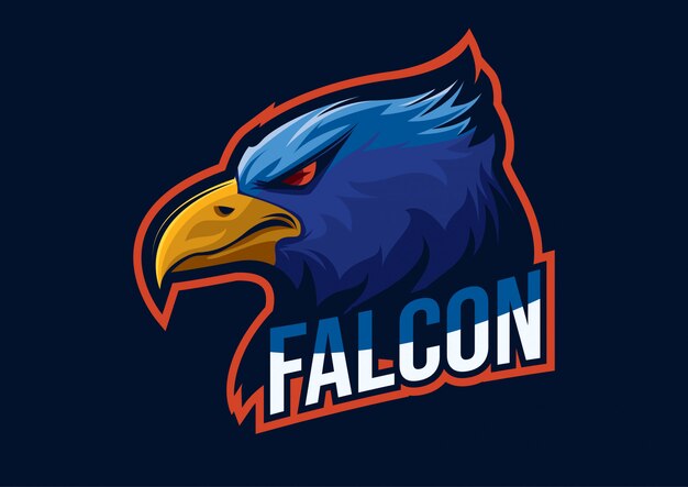Fierce and Majestic Falcon Mascot Logo Design | Jiffy Designs