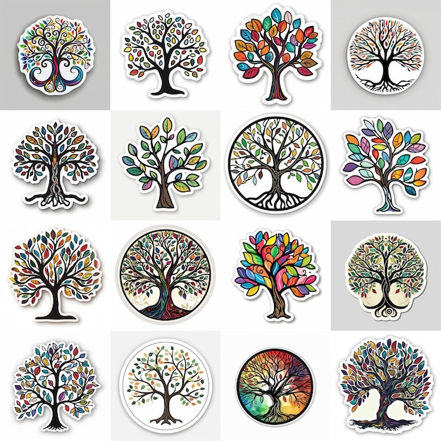 Vibrant Collection of Artistic Tree of Life Designs in Various Styles ...