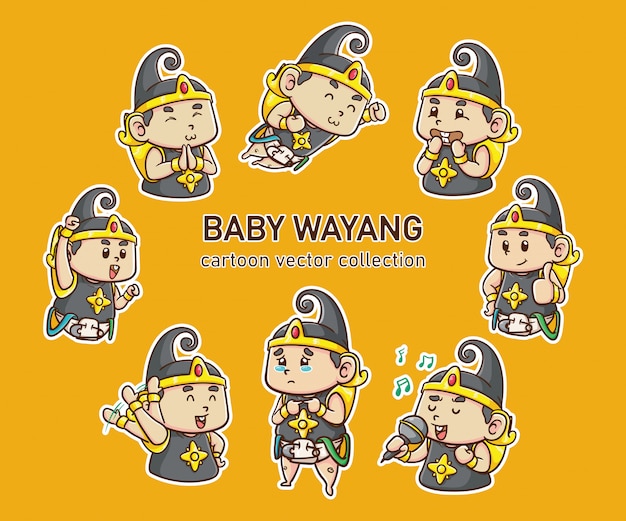 Adorable Wayang Puppets: A Delightful Cartoon Character Collection ...