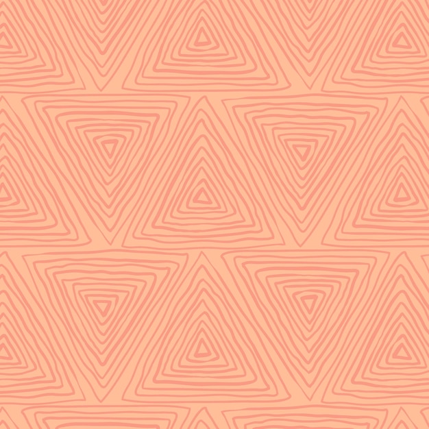 Vibrant Peach Geometric Triangle Pattern | Jiffy Designs