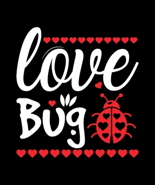Charming Ladybug Design with Heartfelt 'Love Bug' Text | Jiffy Designs
