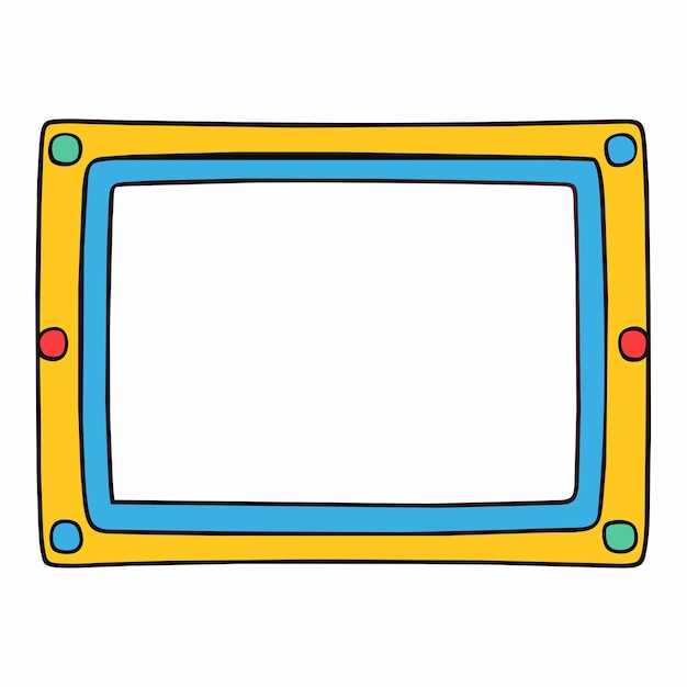 Colorful Retro-Style Digital Frame with Playful Accents | Jiffy Designs