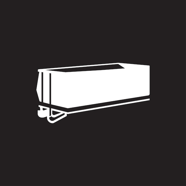 Sleek and Minimalist Shipping Container Icon | Jiffy Designs