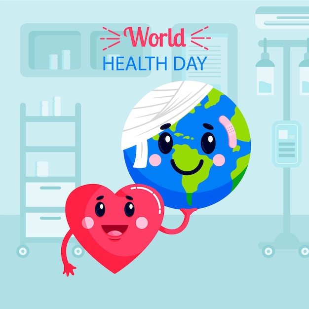 Celebrating World Health Day with a Joyful Globe and Heart | Jiffy Designs