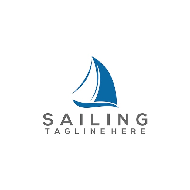 Elegant Blue Sailing Vessel on Crisp White Background | Jiffy Designs