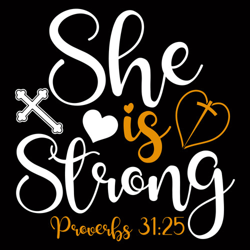 She Is Strong Svg, Christian Woman Svg, Faith Svg, Cross Svg, Proverbs ...