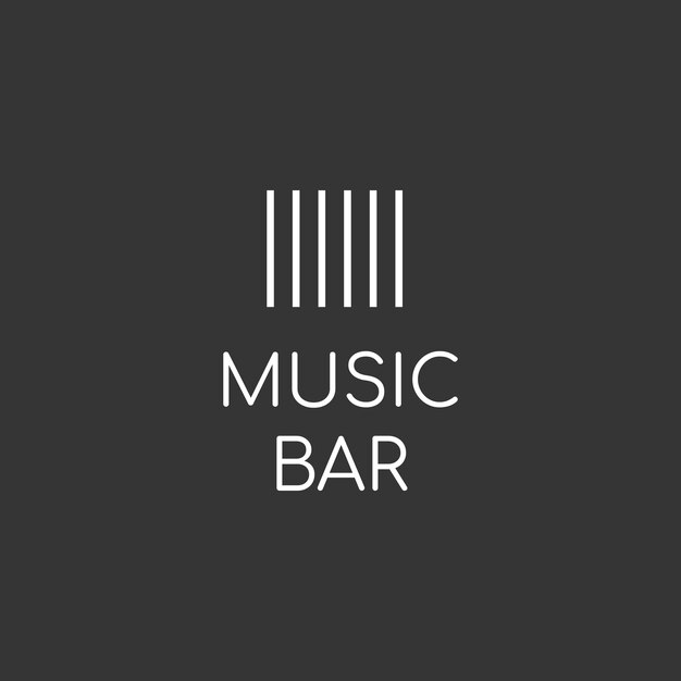 Sleek and Stylish Music Bar Logo | Jiffy Designs