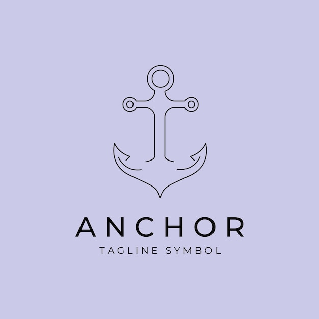Minimalist Anchor Symbol for Nautical Branding | Jiffy Designs
