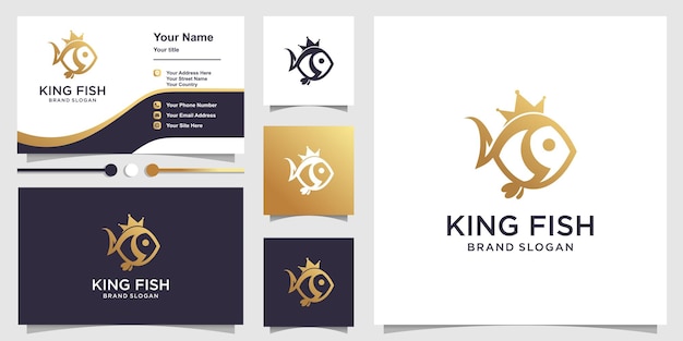 Striking King Fish Brand Identity Elements and Collateral | Jiffy Designs