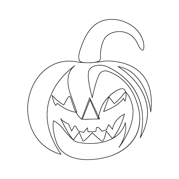 Spooky Carved Pumpkin with Wicked Grin and Jagged Teeth | Jiffy Designs