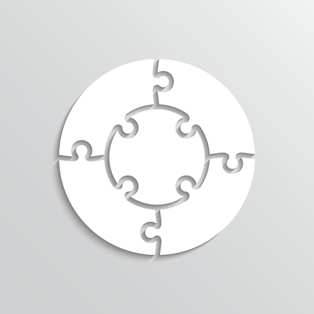 Elegant Circular Puzzle Piece Design | Jiffy Designs