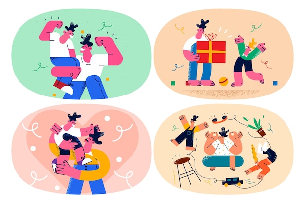 Diverse Collection of Vibrant Illustrated Scenes and Characters | Jiffy ...