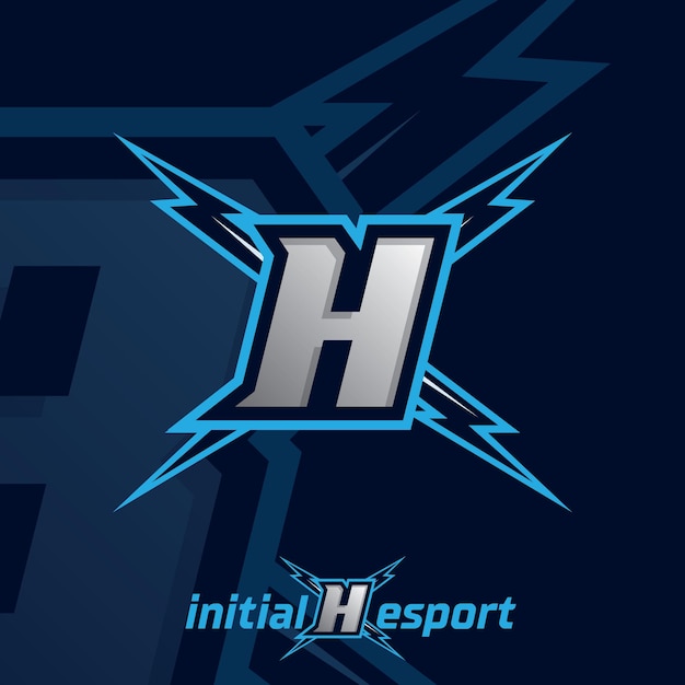 Striking Blue and Silver Esports Logo Design | Jiffy Designs