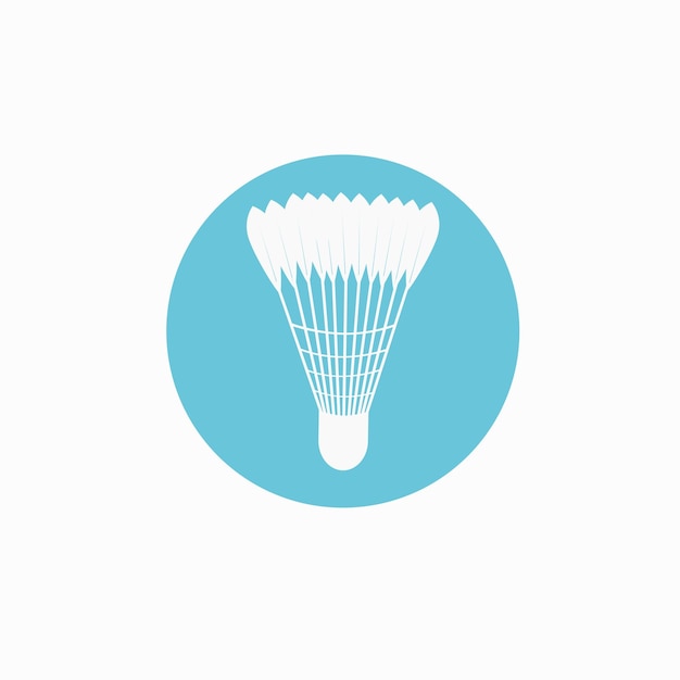 Elegant Badminton Shuttlecock in Minimalist Design | Jiffy Designs