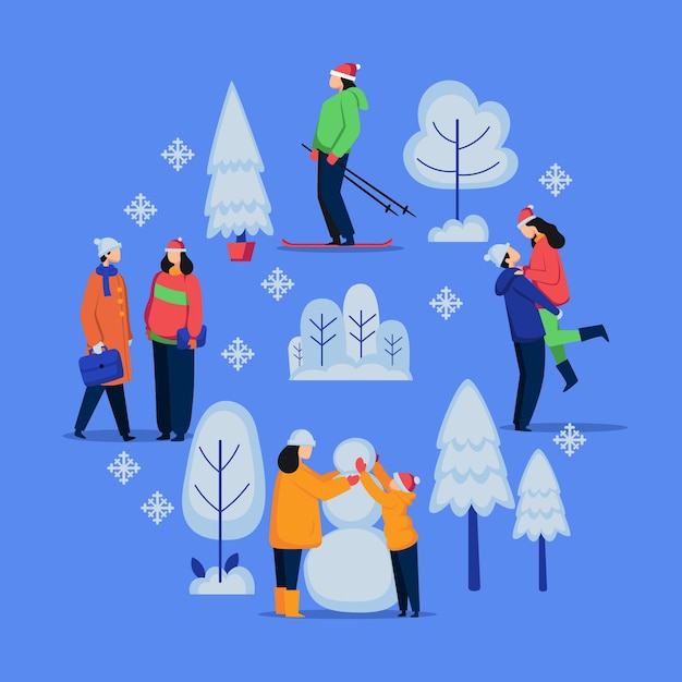 Joyful Winter Wonderland: Families Embracing the Snowy Season | Jiffy ...