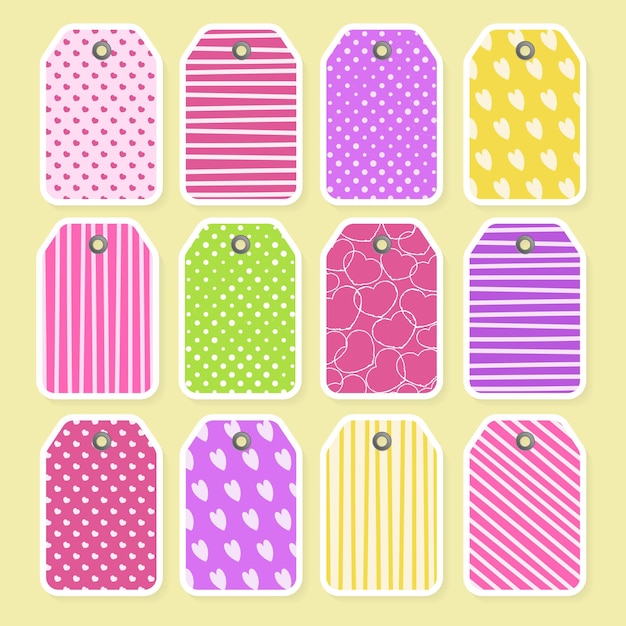 Vibrant Patterned Gift Tags with Polka Dots and Stripes | Jiffy Designs