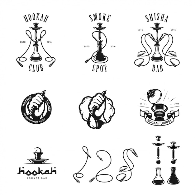 Vintage Hookah Symbols and Silhouettes: A Smoky Celebration | Jiffy Designs
