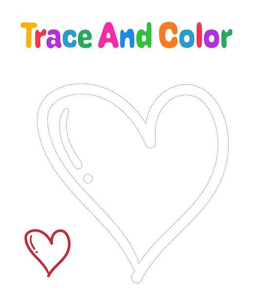 Vibrant Heart Tracing Activity for Creative Expression | Jiffy Designs