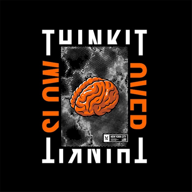 Vibrant Brain Illustration with Grunge Textured Background | Jiffy Designs