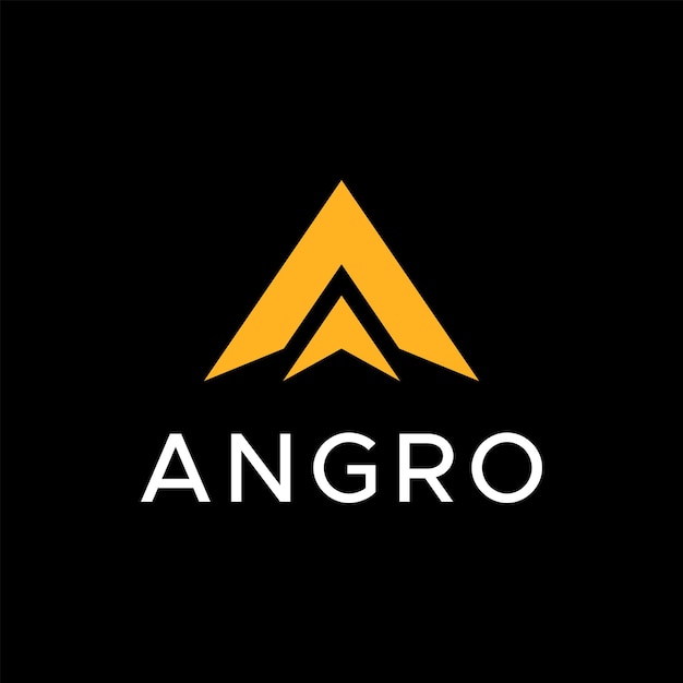 Sleek and Striking Angro Mountain Logo Design | Jiffy Designs