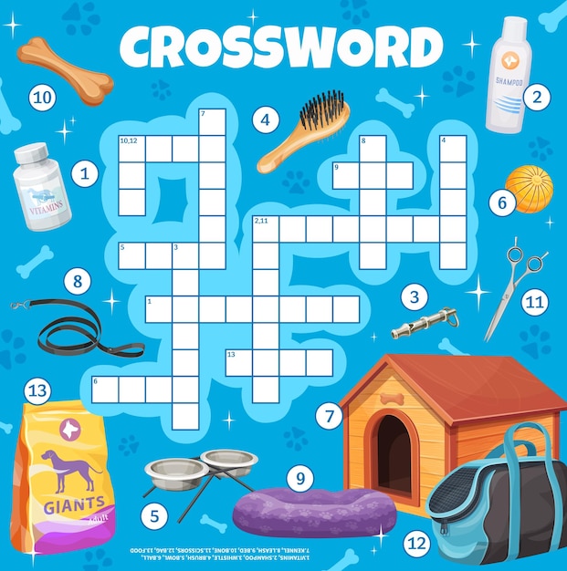 Playful Crossword Puzzle with Everyday Objects | Jiffy Designs
