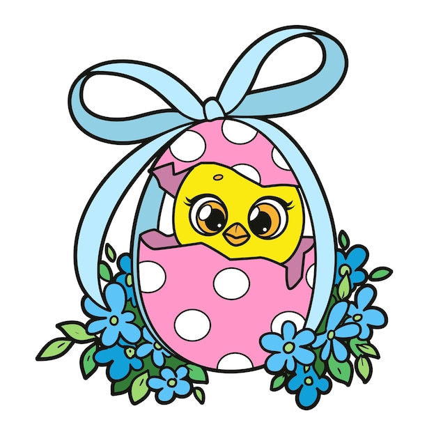 Adorable Chick Hatching from Polka Dot Easter Egg | Jiffy Designs