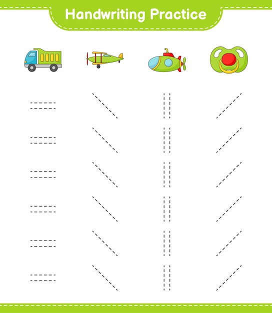 Vibrant Transportation Shapes for Handwriting Practice | Jiffy Designs
