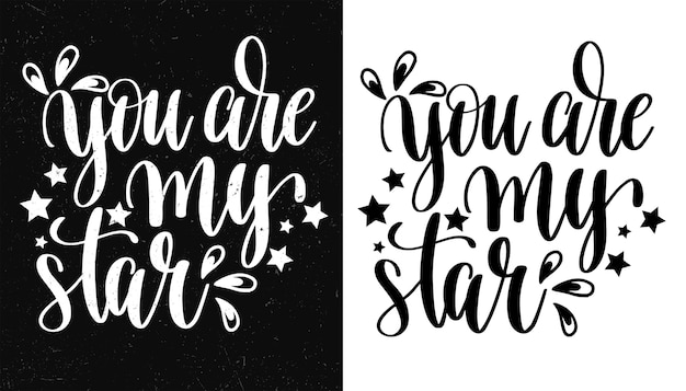 Inspiring Celestial Calligraphy with Glowing Star Accents | Jiffy Designs