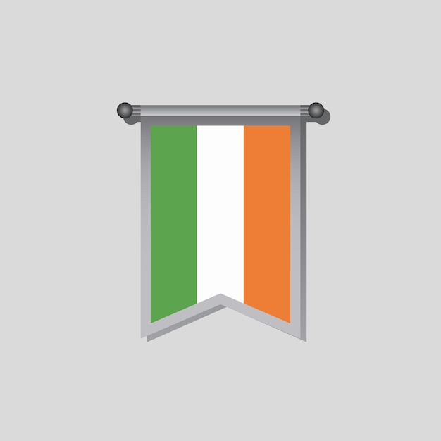 Vibrant Irish Flag Banner Waving Proudly on Display | Jiffy Designs