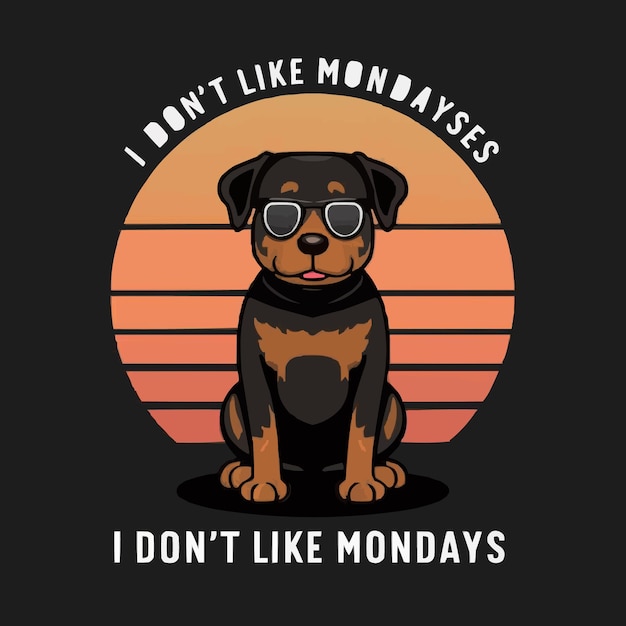 Rottweiler Pup Embraces the Anti-Monday Spirit | Jiffy Designs