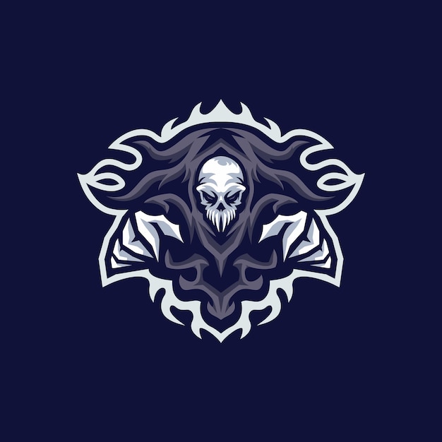 Menacing Skull Motif in Ornate Monochrome Design | Jiffy Designs