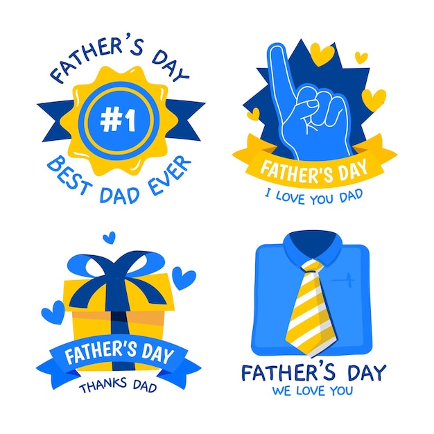 Vibrant Father's Day Icons Celebrating the Best Dad Ever | Jiffy Designs