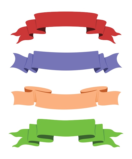 Vibrant Ribbon Banners in Bold Primary Colors | Jiffy Designs