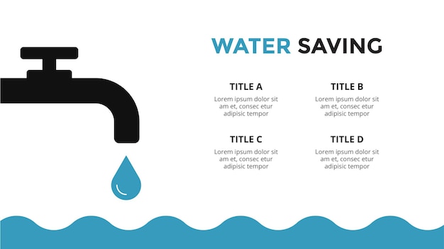 Minimalist Faucet and Water Conservation Infographic | Jiffy Designs