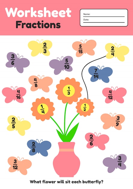Colorful Flower Fractions: A Whimsical Math Activity | Jiffy Designs
