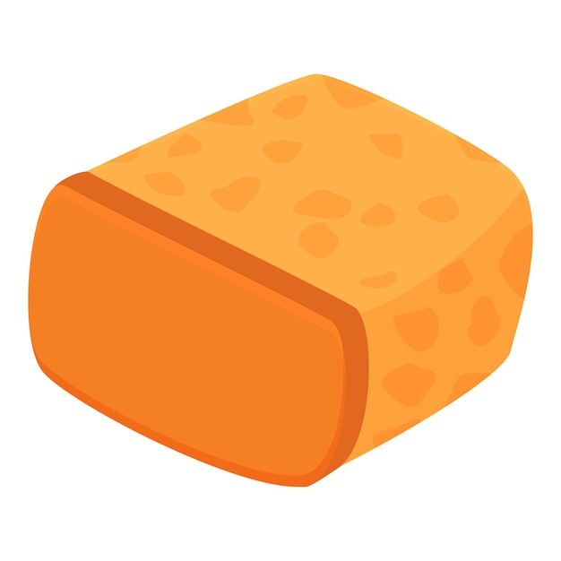 Vibrant Cheddar Cheese Block with Distinct Texture | Jiffy Designs