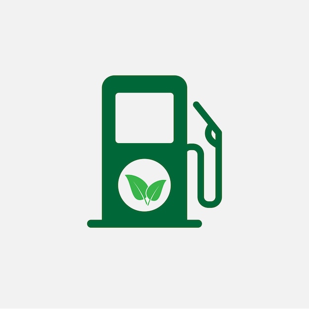Eco-Friendly Fuel Pump with Leaf Icon | Jiffy Designs