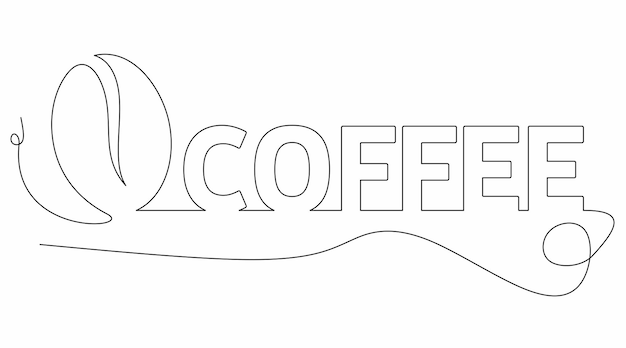 Elegant Cursive Coffee Logo Design with Stylized Leaf Symbol | Jiffy ...