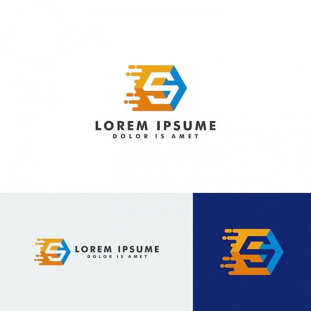 Geometric Logo with Interlocking Arrows and Hexagonal Frame | Jiffy Designs