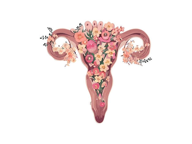 Vibrant Floral Uterus: A Stunning Celebration of Feminine Strength ...
