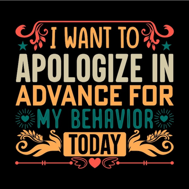 Colorful Apology Text with Decorative Floral Accents | Jiffy Designs
